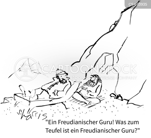 Cartoons und Karikaturen mit Freud'sch