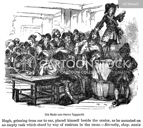 Cartoons und Karikaturen mit Simon Tappertit