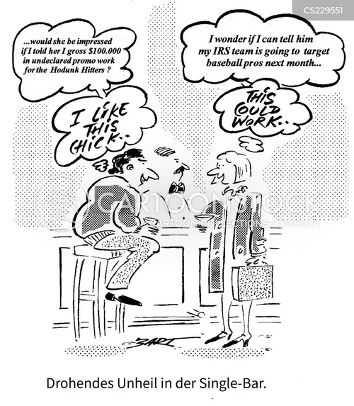 Cartoons und Karikaturen mit Singles