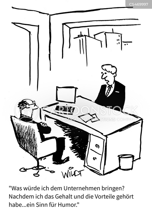 Cartoons und Karikaturen mit Erwartetes Gehalt