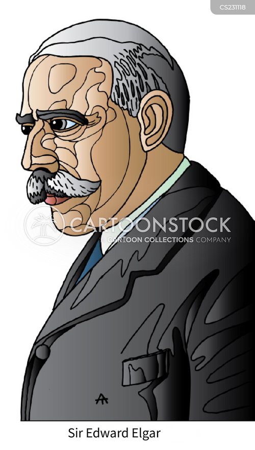 Cartoons und Karikaturen mit Edward Elgar