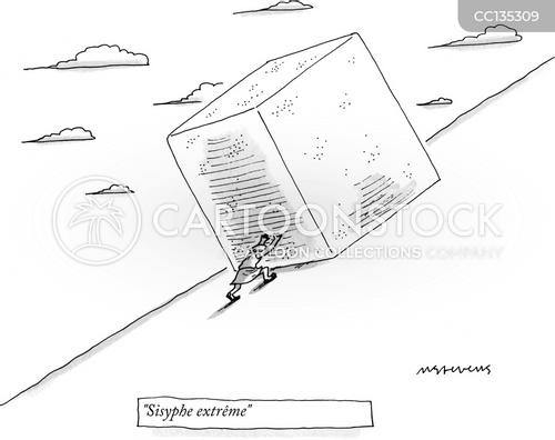 Dessins humoristique et caricaturés avec Mythe De Sisyphe