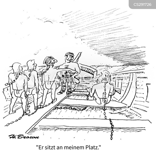 Cartoons und Karikaturen mit Ruderer