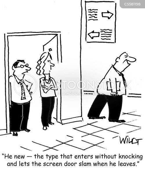 Do Not Enter Cartoon