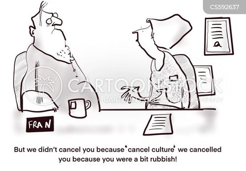 Cancel Culture Cartoons and Comics - funny pictures from CartoonStock