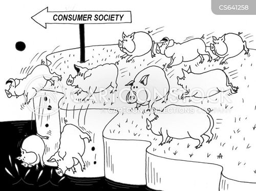 Consumer Society Cartoons and Comics - funny pictures from CartoonStock