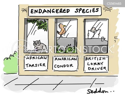 Endangered Creatures Cartoons and Comics - funny pictures from CartoonStock