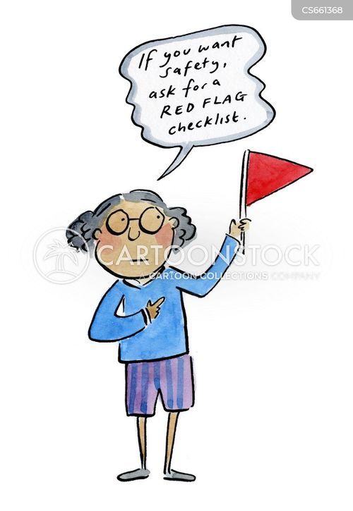 Red Flag Cartoons and Comics - funny pictures from CartoonStock