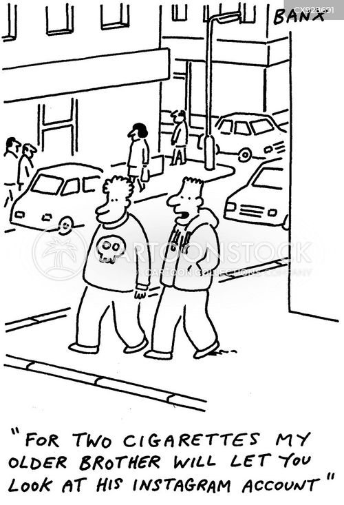 Instagram Account Cartoons and Comics - funny pictures from CartoonStock