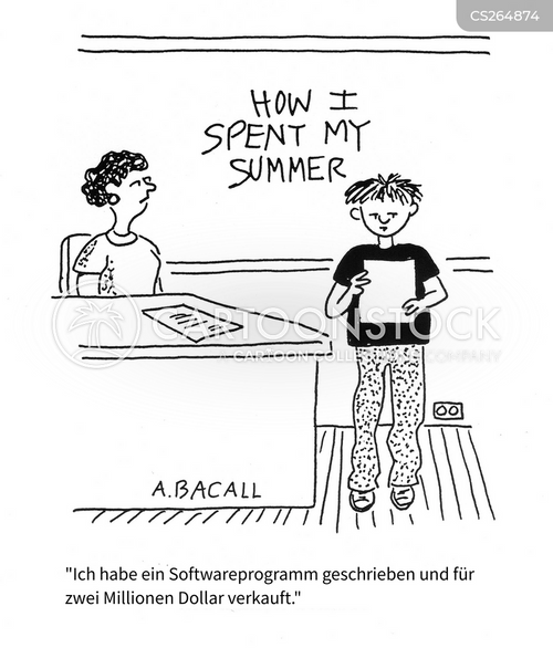 Cartoons und Karikaturen mit Softwareprogramme