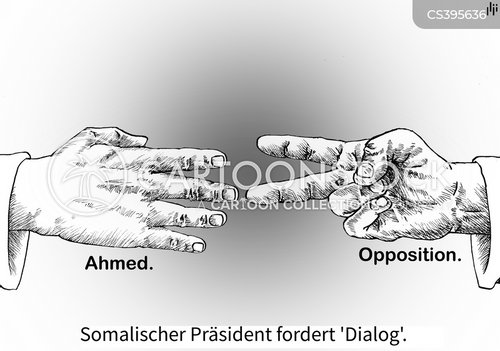 Cartoons und Karikaturen mit Dialog