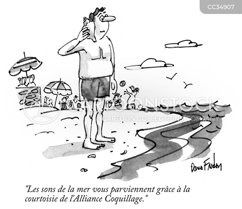 Dessins humoristique et caricaturés avec Coquillages De Mer