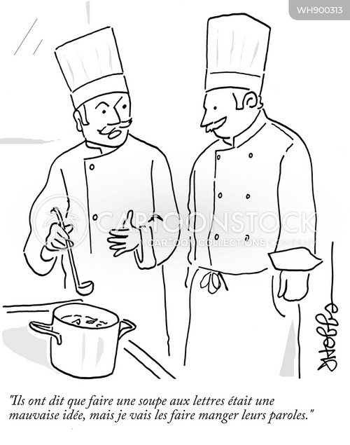 Dessins humoristique et caricaturés avec Chef