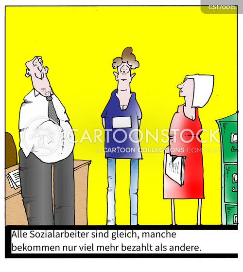 Cartoons und Karikaturen mit Sozialarbeiter