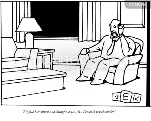 Cartoons und Karikaturen mit Cyber-wellness