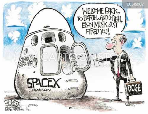 Spacex Dragon Cartoons and Comics - funny pictures from CartoonStock