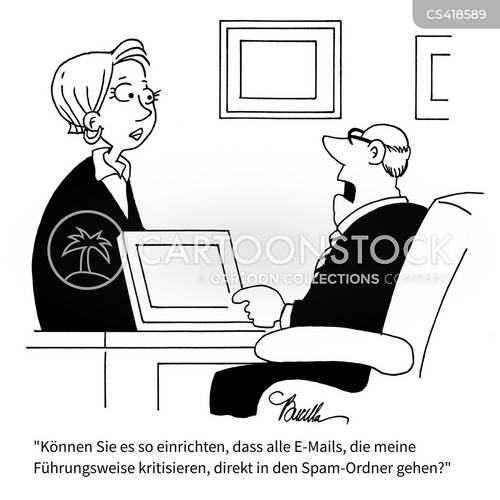 Cartoons und Karikaturen mit E-mail-filter