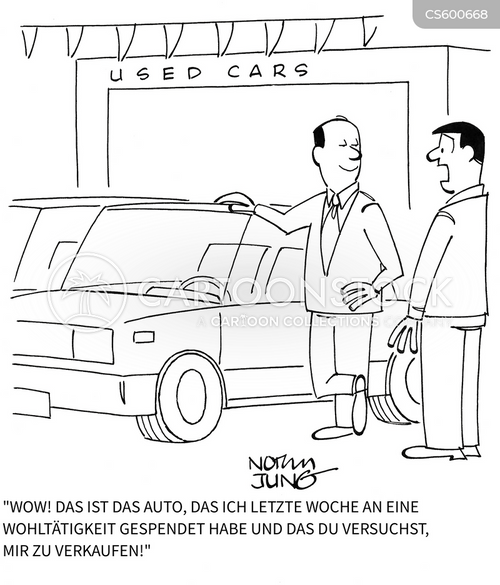 Cartoons und Karikaturen mit Auto