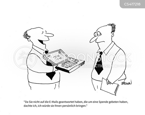 Cartoons und Karikaturen mit Spenden