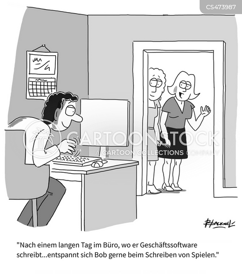 Cartoons und Karikaturen mit Softwareentwicklung