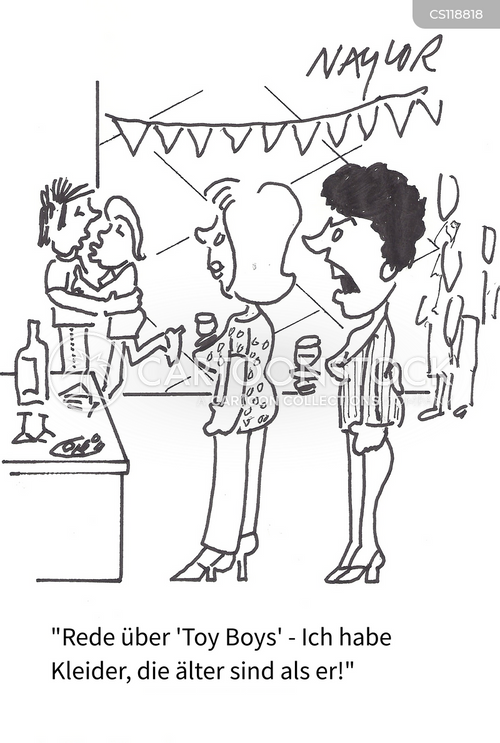 Cartoons und Karikaturen mit Toyboy
