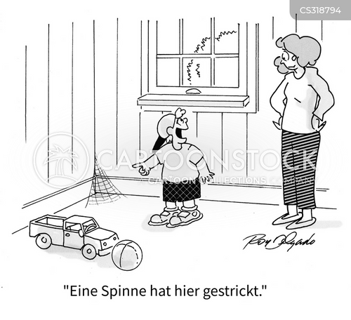 Einfacher Spinnennetz Cartoon FERNANDEZ Gegen Den Strich