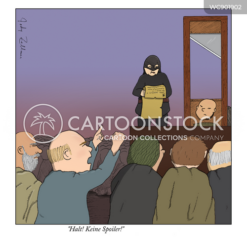 Cartoons und Karikaturen mit Hinrichtungsbefehle