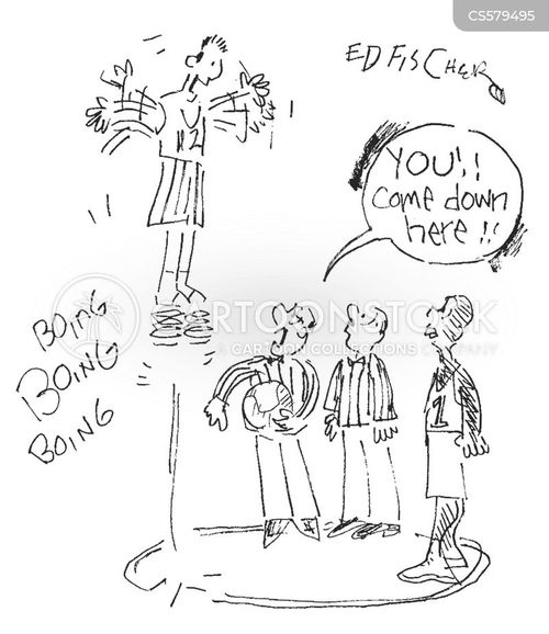 Basketball Rules Cartoons and Comics - funny pictures from CartoonStock