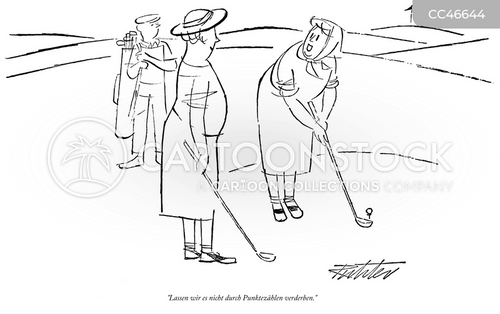 Cartoons und Karikaturen mit Wettkampf