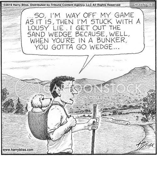 Sand Wedge Cartoons and Comics - funny pictures from CartoonStock