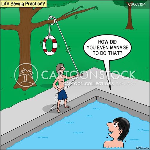 Lifesaving Practice Cartoons and Comics - funny pictures from CartoonStock