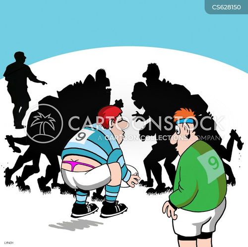 Rugby Field Cartoons and Comics - funny pictures from CartoonStock