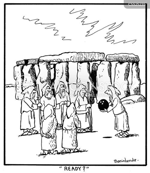 Prehistoric Bowling Cartoons and Comics - funny pictures from CartoonStock