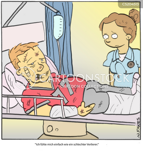 Cartoons und Karikaturen mit Verlierer