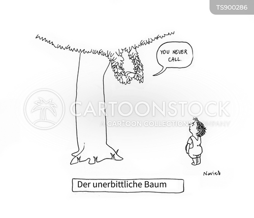 Cartoons und Karikaturen mit Anthropomorpher Baum