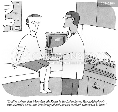 Cartoons und Karikaturen mit Arzneimittelplan