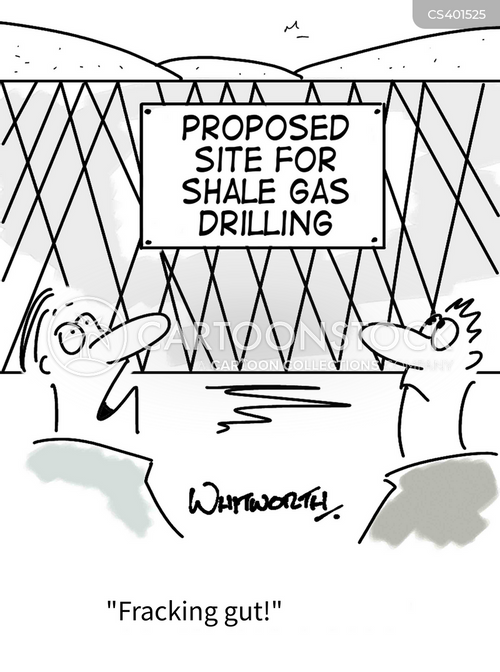 Cartoons und Karikaturen mit Fracking