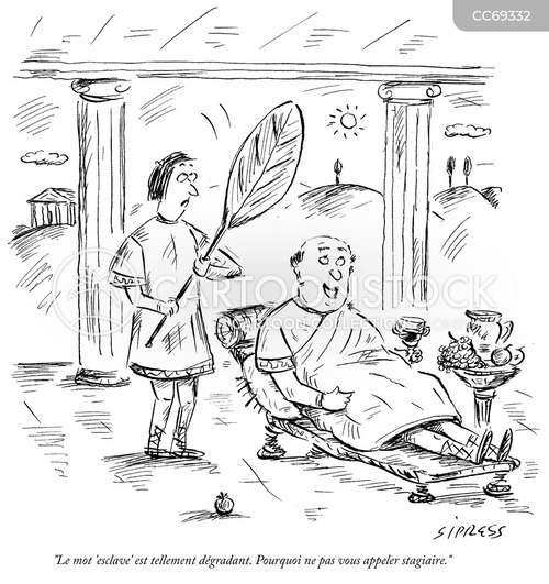 Dessins humoristique et caricaturés avec Esclavage