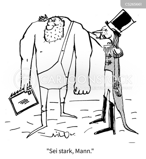 Cartoons und Karikaturen mit Fade Mann