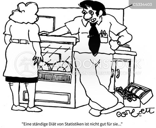 Cartoons und Karikaturen mit Statistik