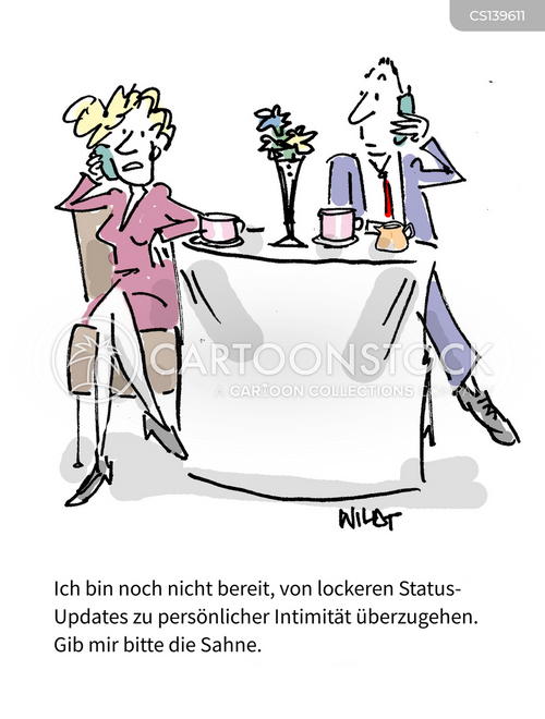 Cartoons und Karikaturen mit Status-updates