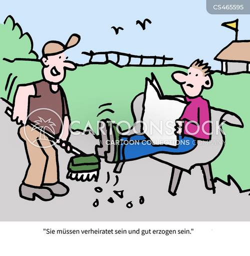 Cartoons und Karikaturen mit Handstaubsauger