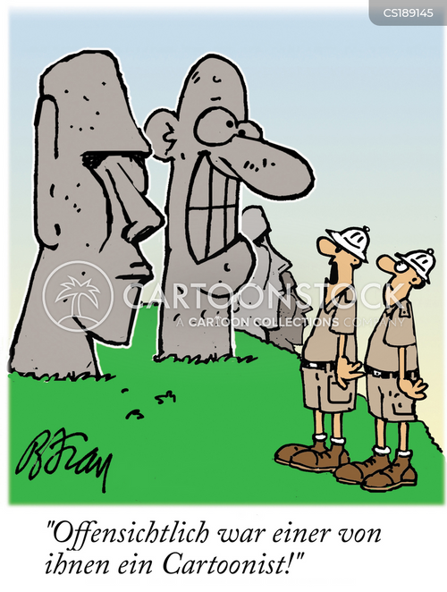 Cartoons und Karikaturen mit Olmec