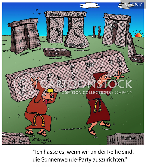 Cartoons und Karikaturen mit Druidisches Ritual