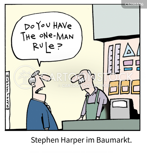 Cartoons und Karikaturen mit Stephen Harper