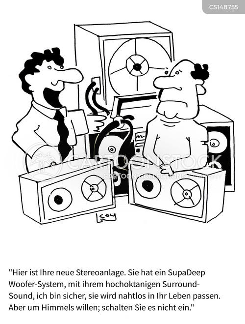 Cartoons und Karikaturen mit Personal Stereos