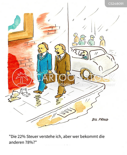 Cartoons und Karikaturen mit Steuerstruktur