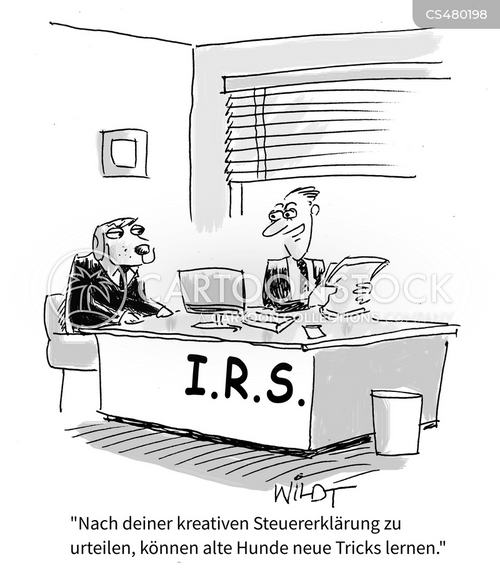 Cartoons und Karikaturen mit Finanzamt