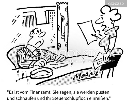 Cartoons und Karikaturen mit Finanzamt