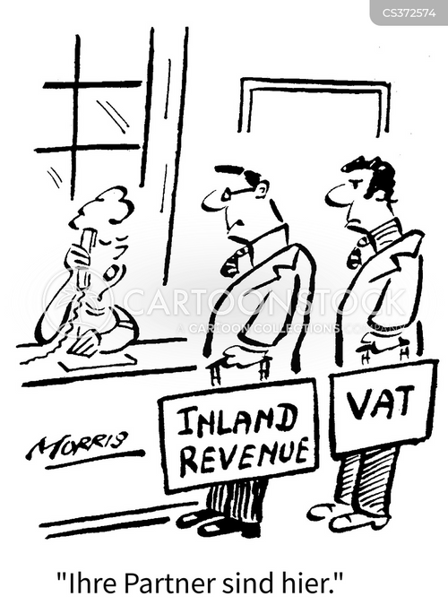 Cartoons und Karikaturen mit Finanzamt